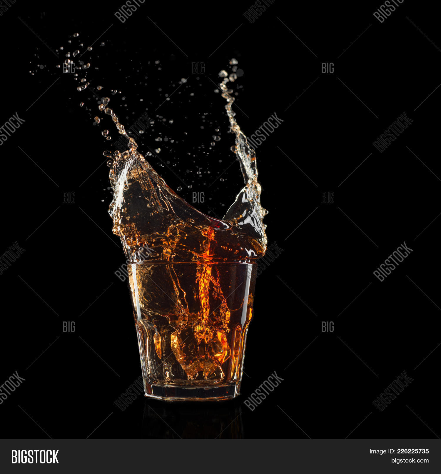 Glass Whiskey Splash Image And Photo Free Trial Bigstock