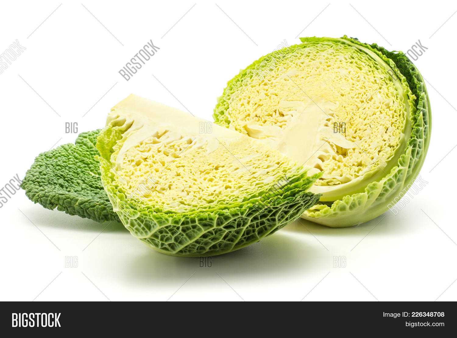 Savoy Cabbage Sliced Image & Photo (Free Trial) | Bigstock