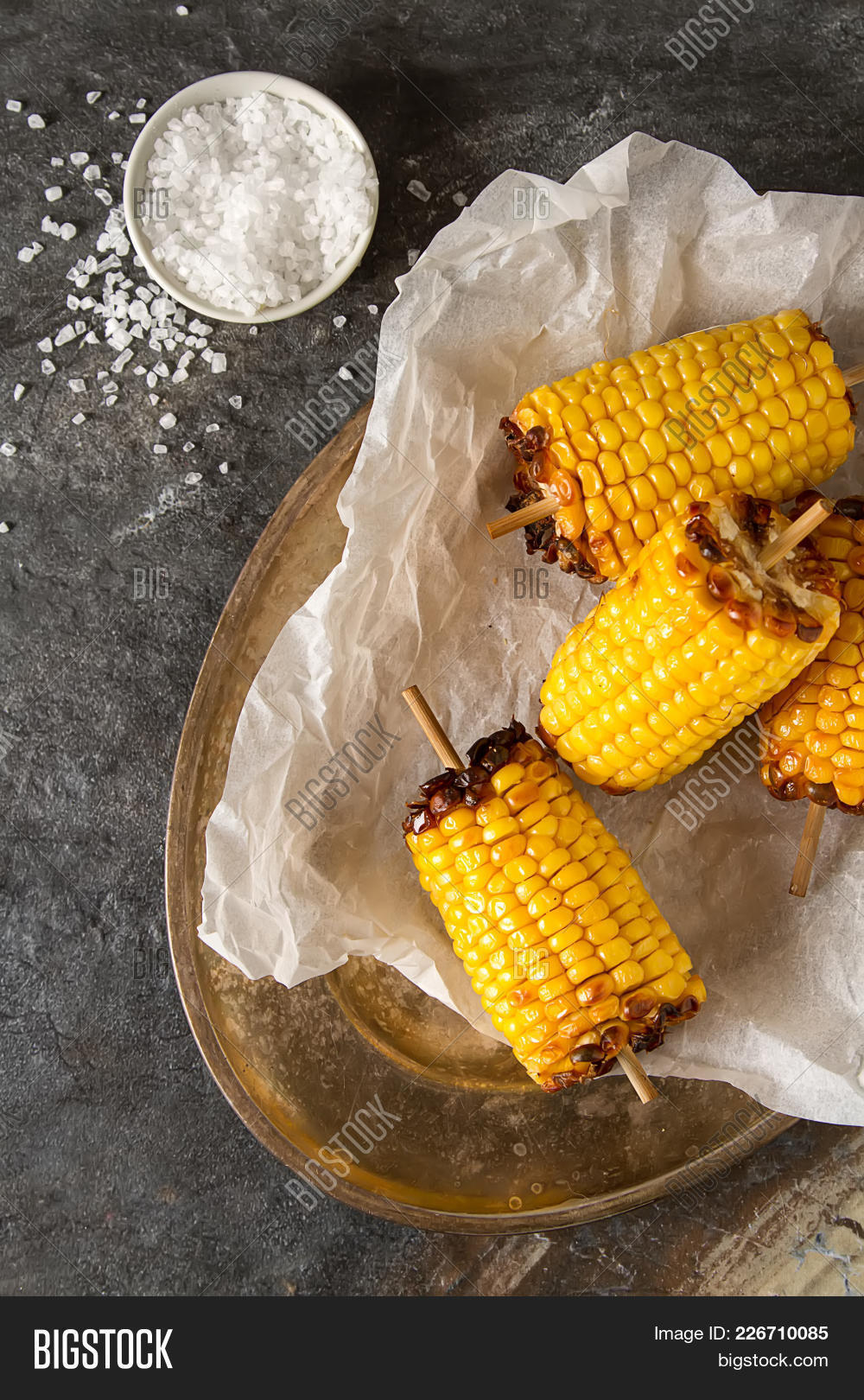 Corn Grilled Salt Image & Photo (Free Trial) | Bigstock