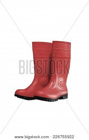 Rubber Boots Red Color Image & Photo (Free Trial) | Bigstock