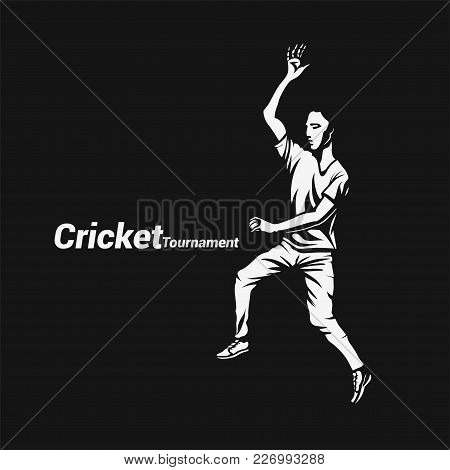 Cricketer Bowling Vector & Photo (Free Trial) | Bigstock