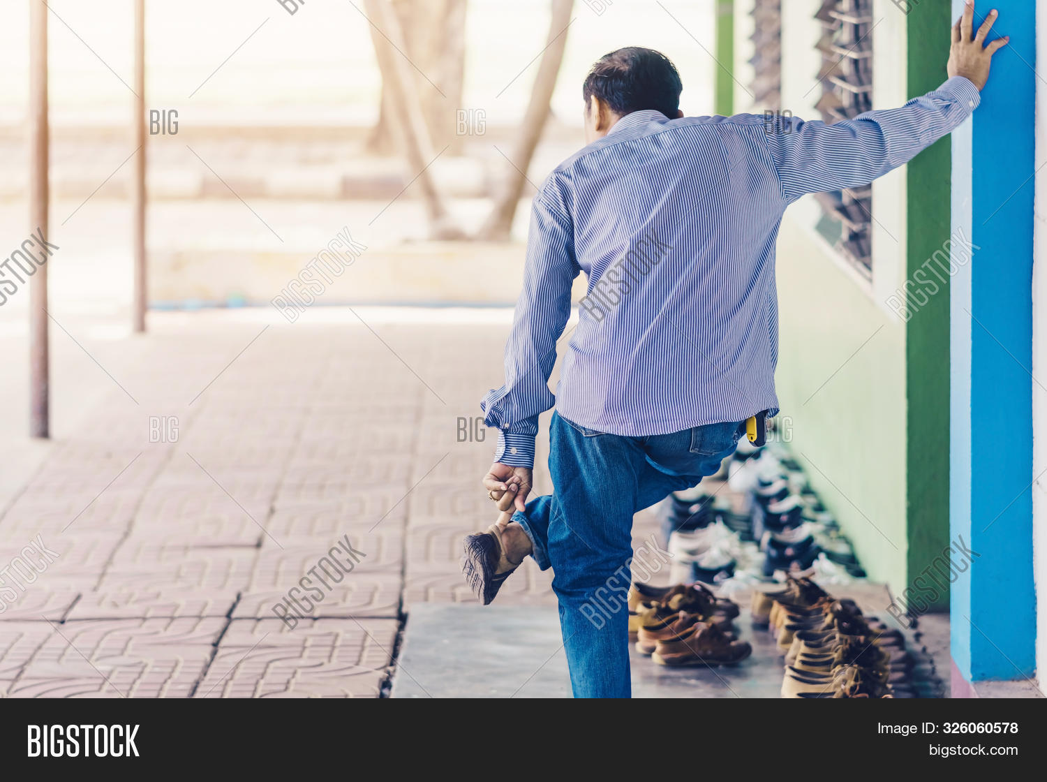 Back View Male Teacher Image & Photo (Free Trial) | Bigstock