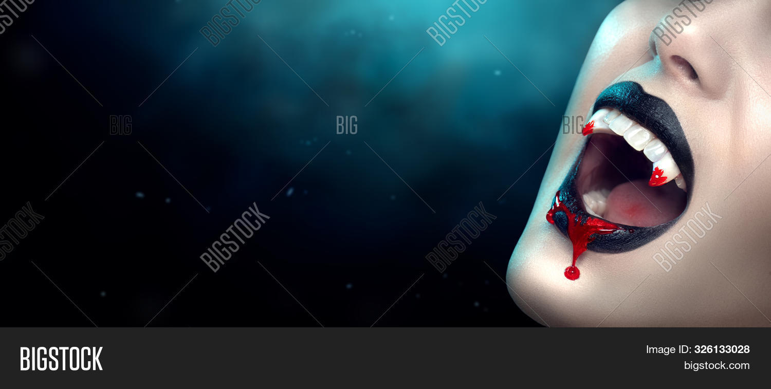 Vampire Teeth Dripping Image & Photo (Free Trial) | Bigstock