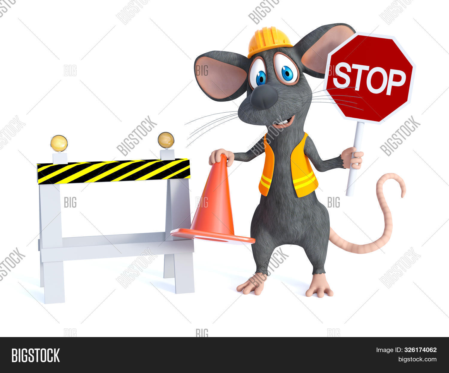 Cute Cartoon Stop Sign