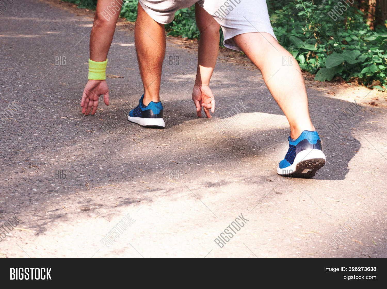 Imagen y foto Feet Step Runner On (prueba gratis) | Bigstock