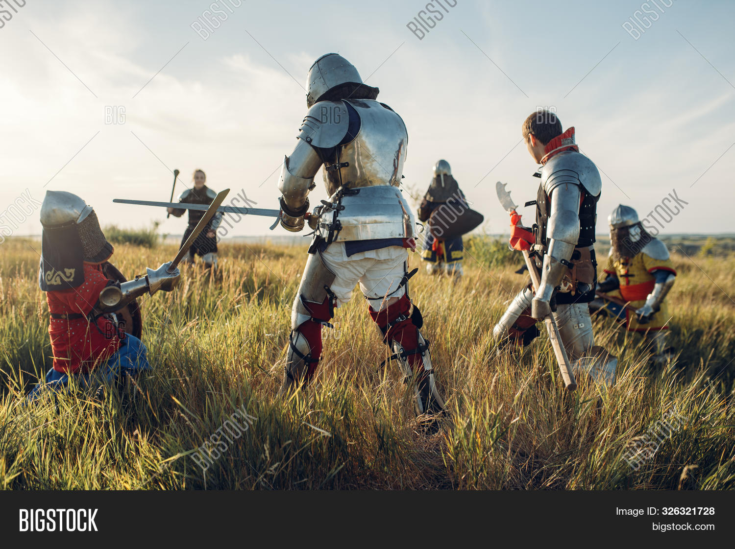 Medieval Knights Fight Image & Photo (Free Trial) | Bigstock