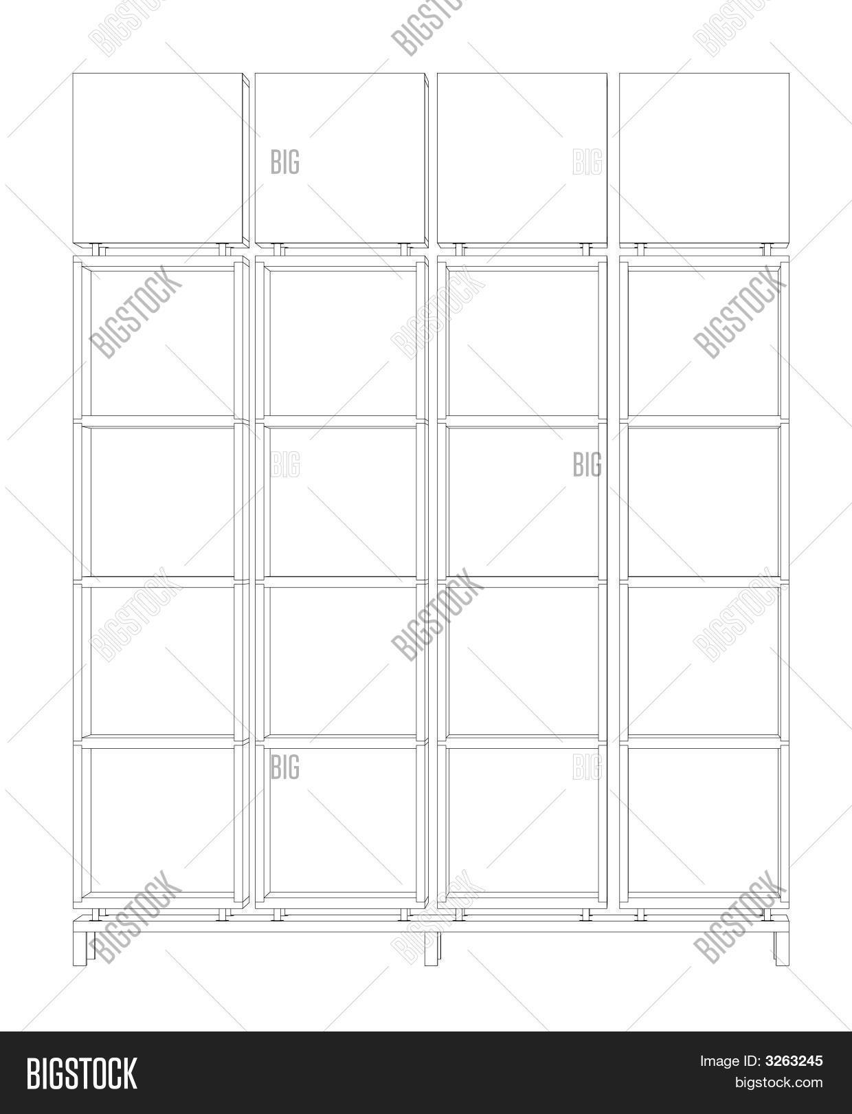 2D Bookcase Image & Photo (Free Trial) | Bigstock
