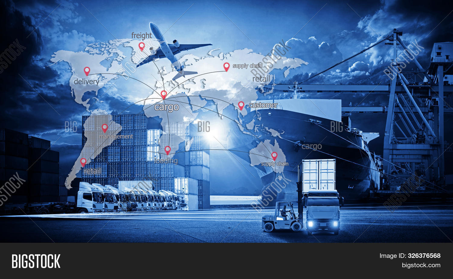 World Map Logistic Image & Photo (Free Trial) | Bigstock