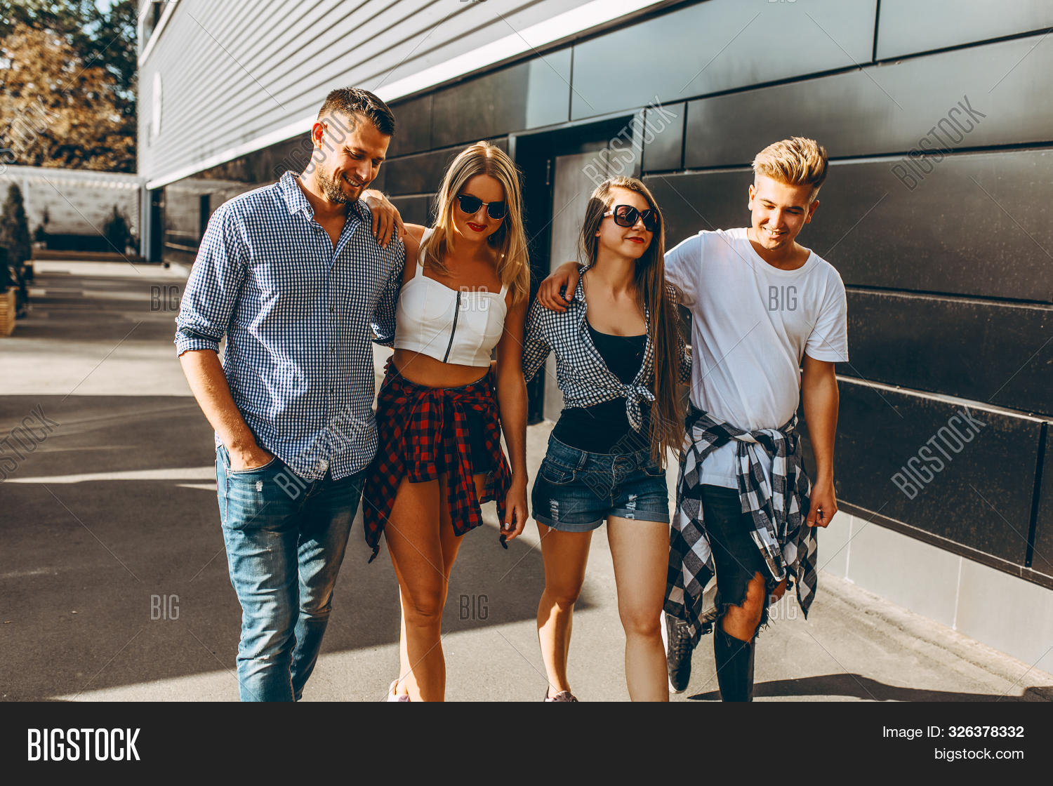 3 Friends Walking Together
