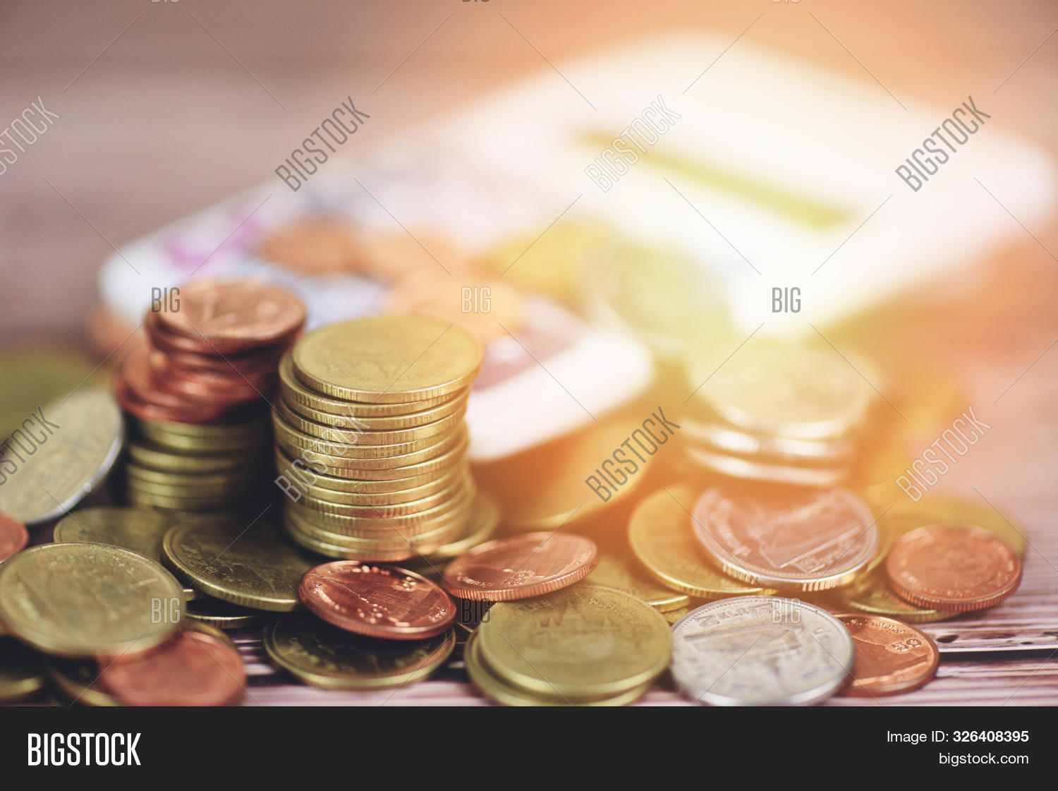Save Money Coins On Image & Photo (Free Trial) | Bigstock