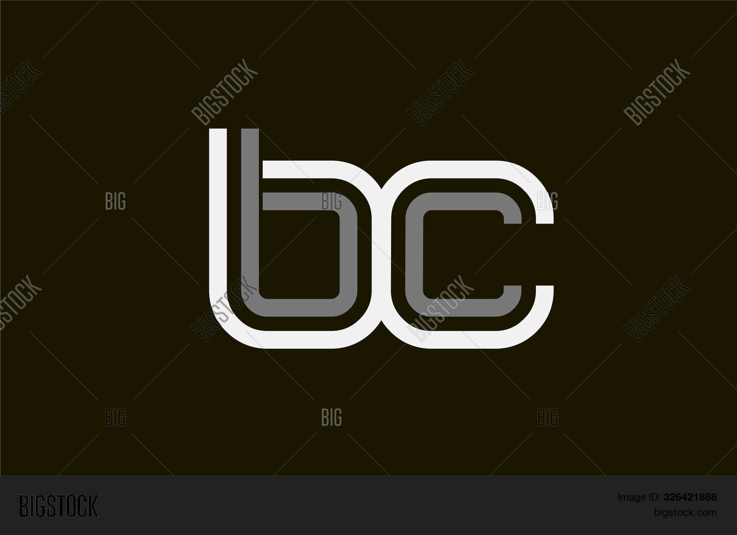 Black White Line Bc B Vector & Photo (Free Trial) | Bigstock
