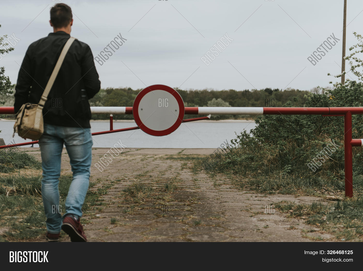 Man Going Into Barrier Image & Photo (Free Trial) | Bigstock