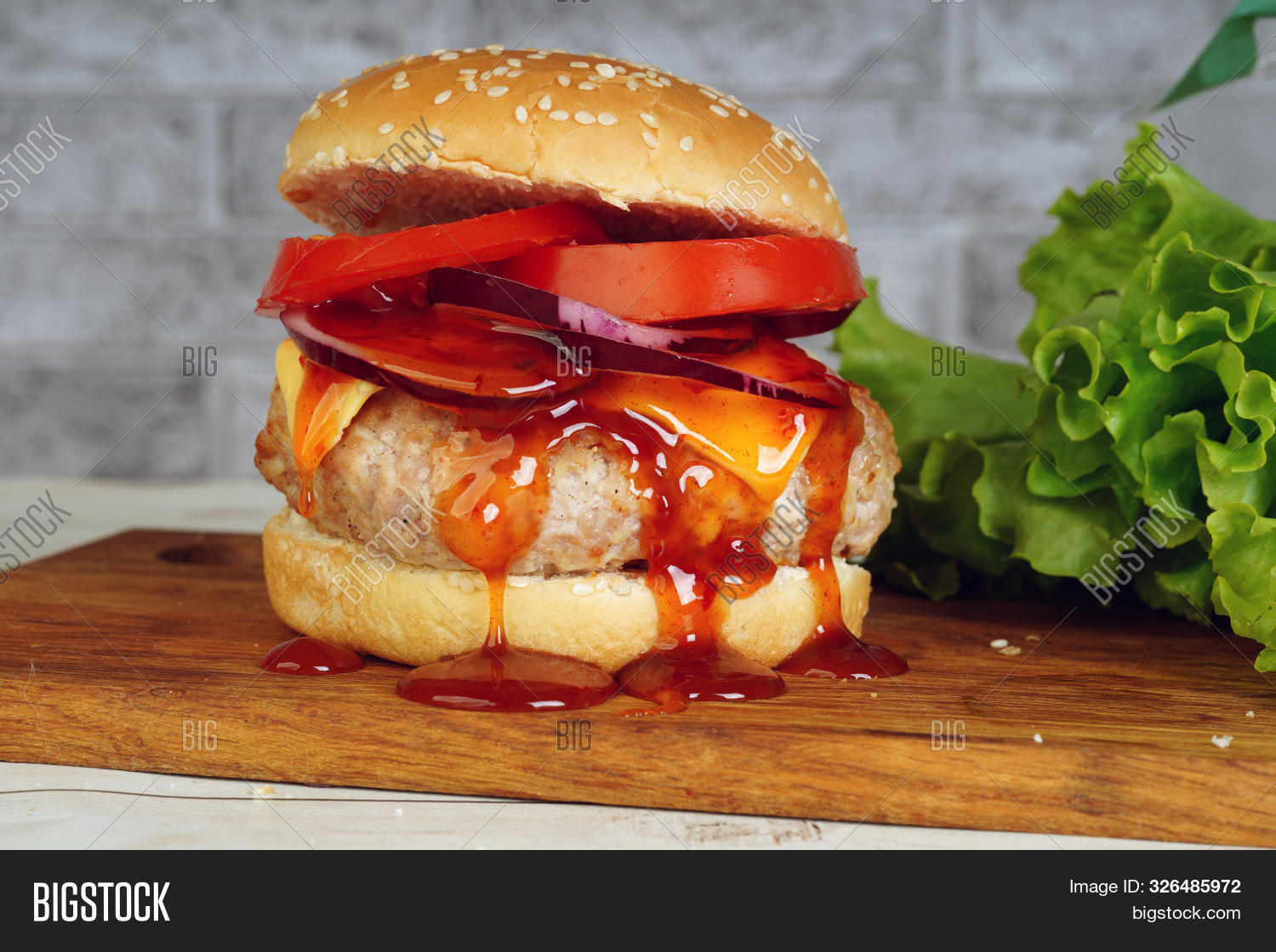 Hamburger Sandwich. Image & Photo (Free Trial) | Bigstock