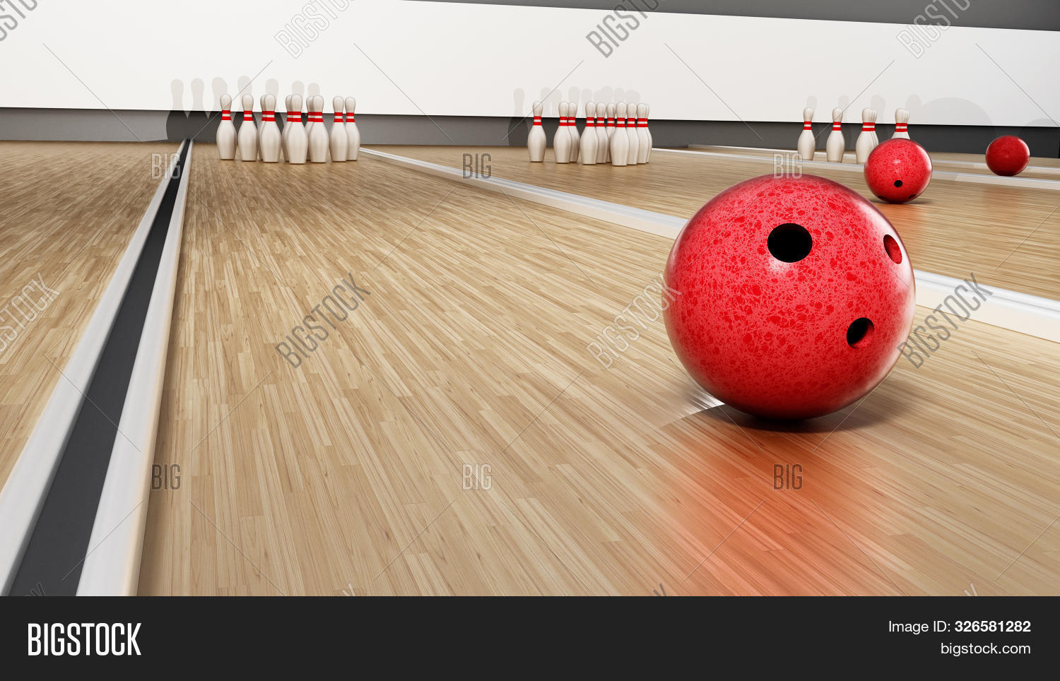 Bowling Pins Red Image & Photo (Free Trial) | Bigstock