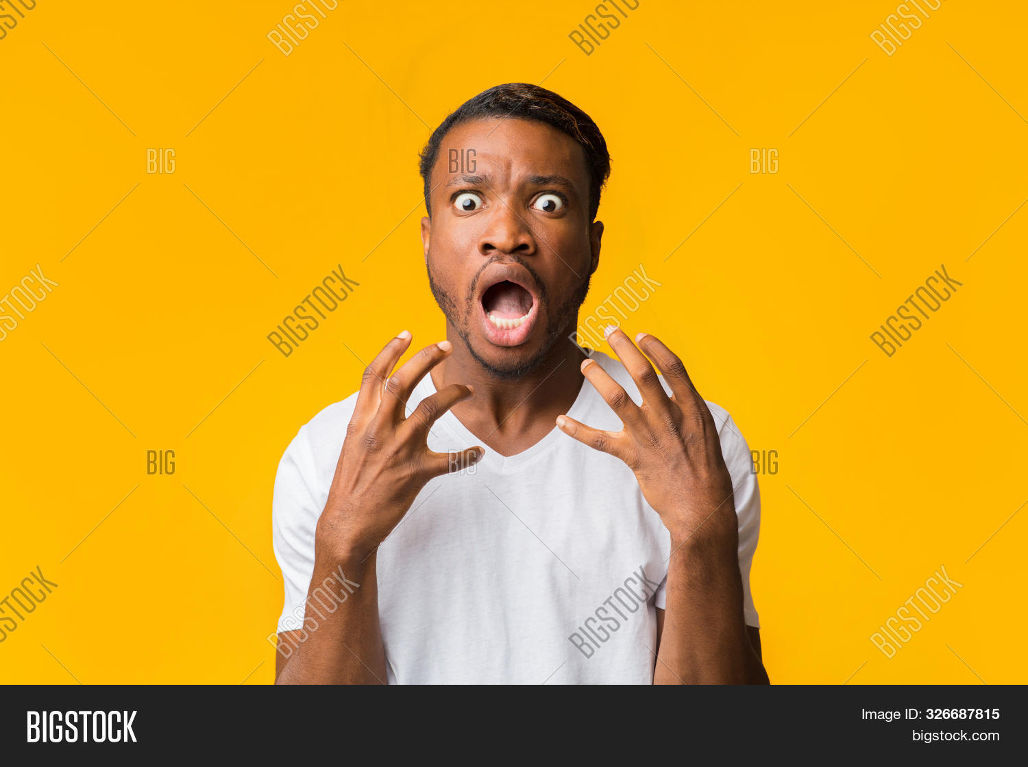 Fear. Frightened Black Image & Photo (Free Trial) | Bigstock