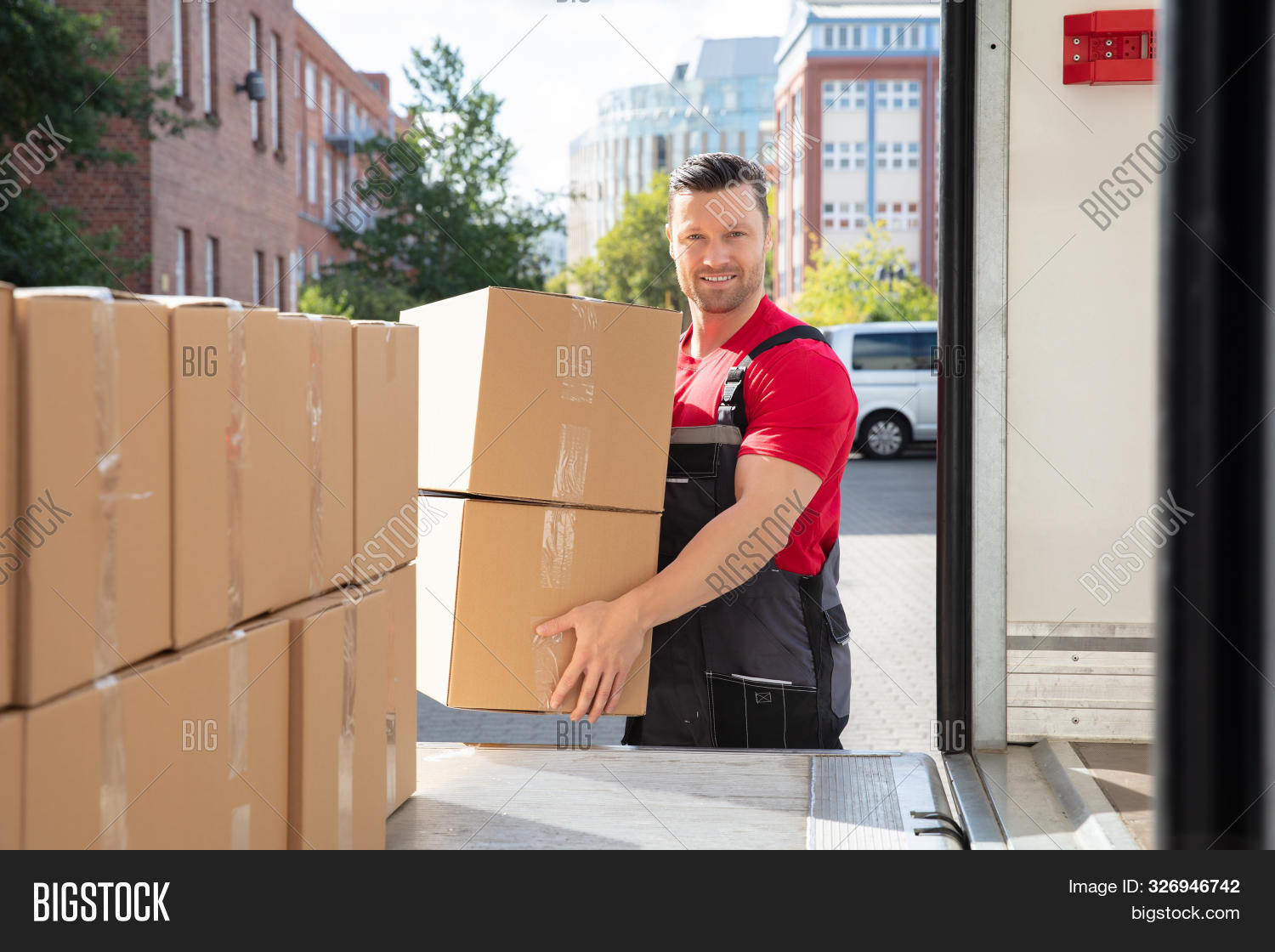 Portrait Smiling Mover Image & Photo (Free Trial) | Bigstock