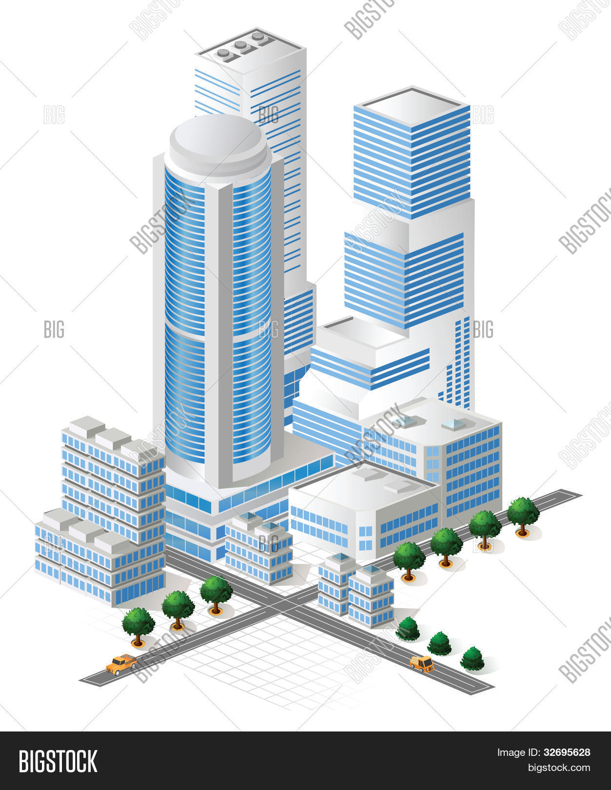 Vector Tall Buildings Vector & Photo (Free Trial) | Bigstock