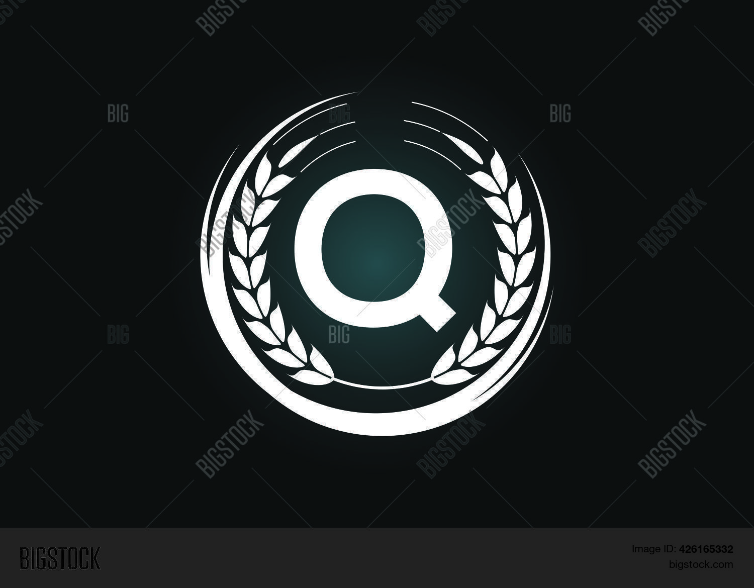 Initial Letter Q Sign Vector & Photo (Free Trial) | Bigstock