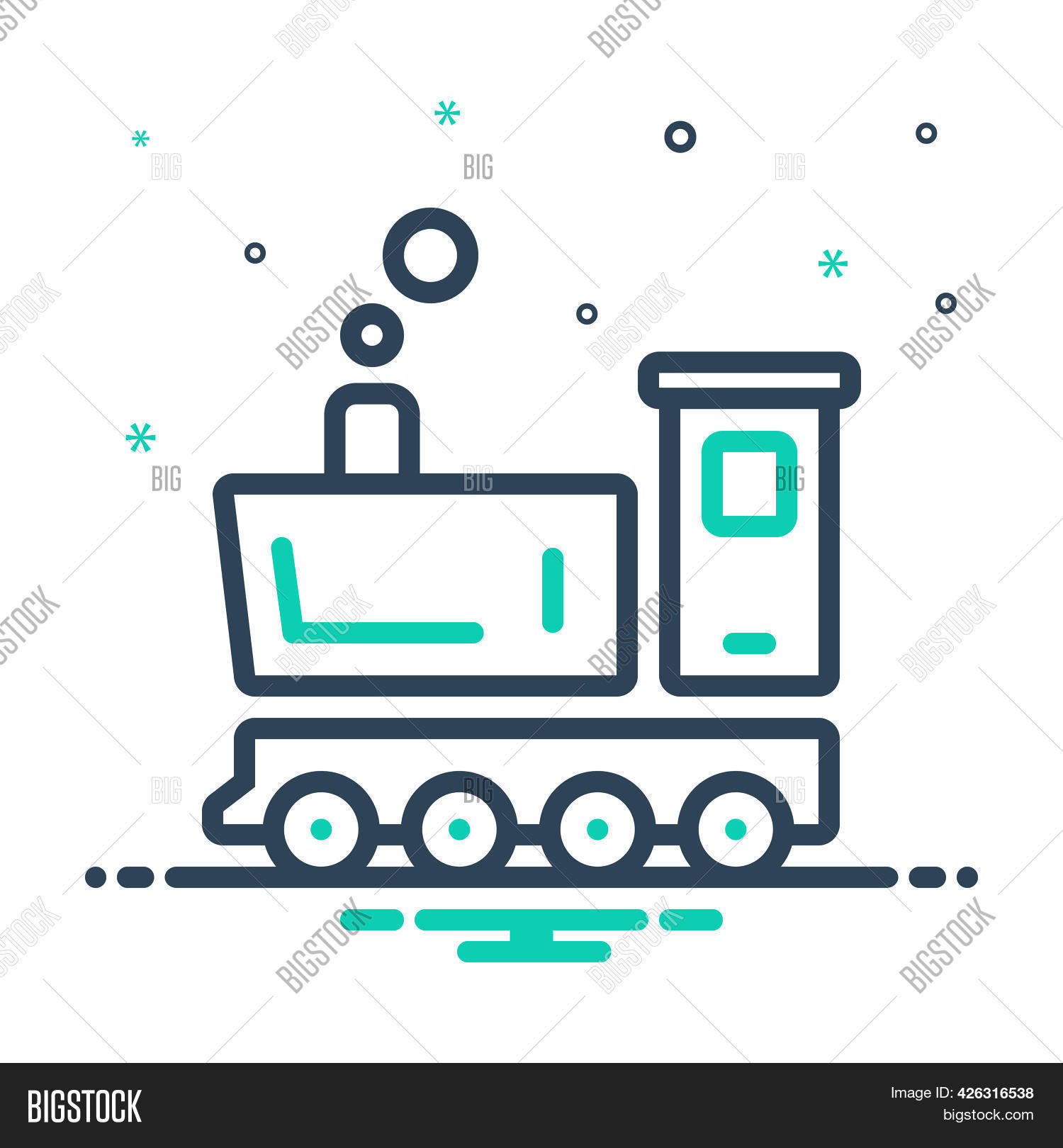 Mix Icon Steam-engine Image & Photo (Free Trial) | Bigstock