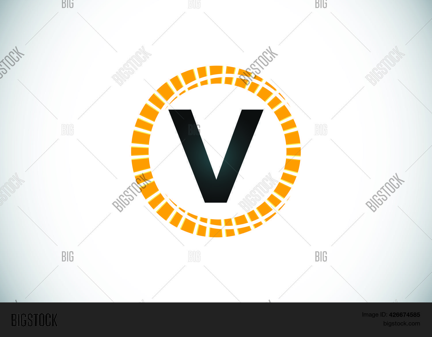 Initial V Monogram Vector & Photo (Free Trial) | Bigstock