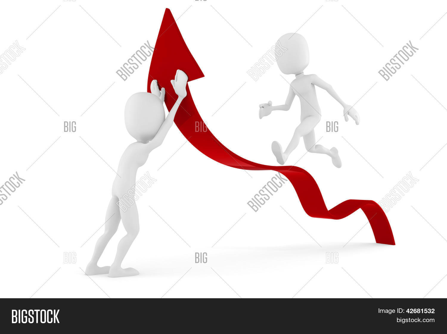 3d Man Arrow Image & Photo (Free Trial) | Bigstock
