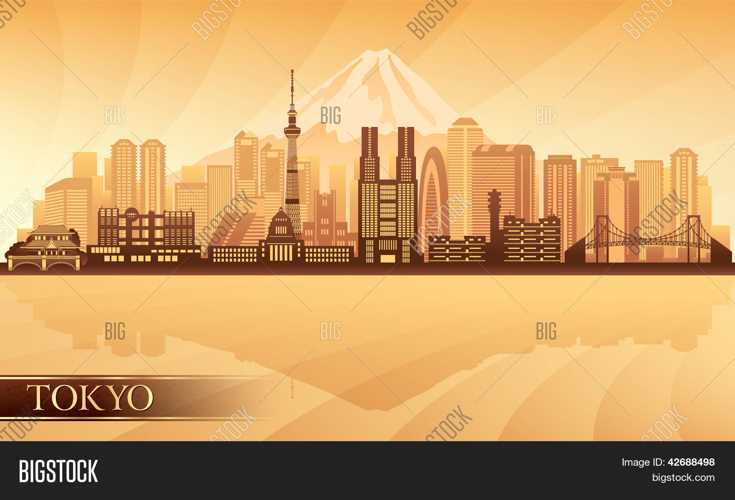 Tokyo City Skyline Vector & Photo (Free Trial) | Bigstock