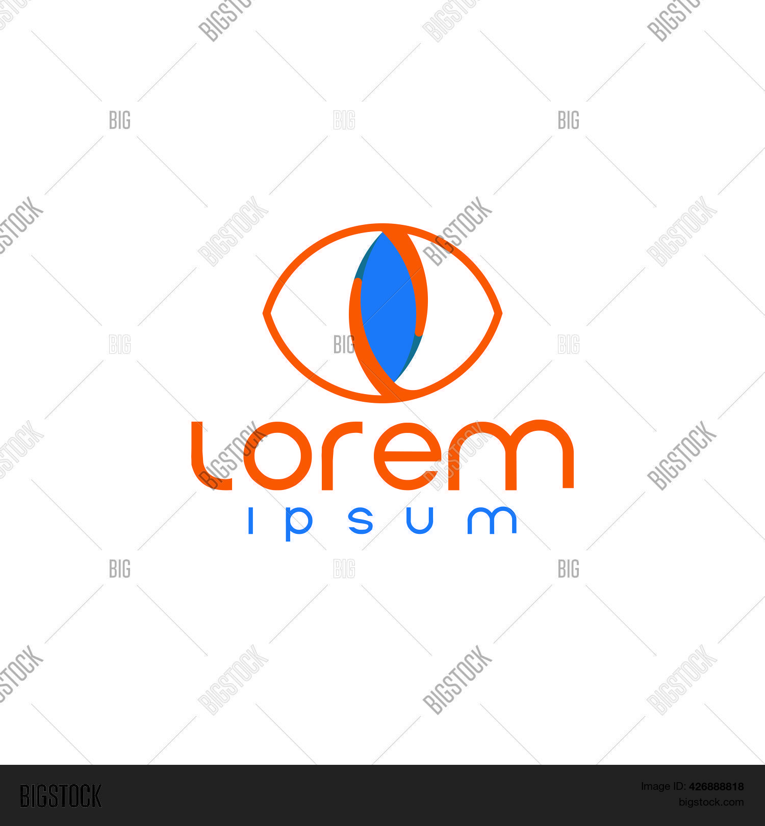 Letter N Eye Logo Vector & Photo (Free Trial) | Bigstock