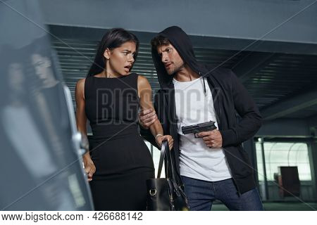 Angry Robber Grabbing Image & Photo (Free Trial) | Bigstock