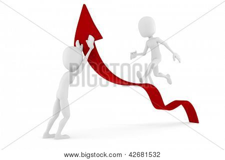 3d Man Arrow Image & Photo (Free Trial) | Bigstock