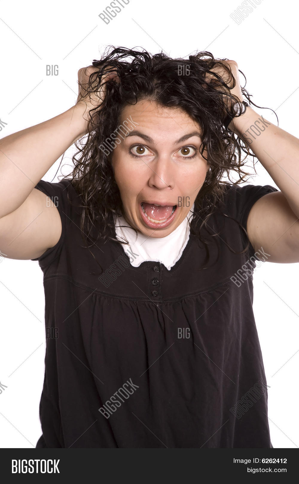 Woman Frazzled Facial Image & Photo (Free Trial) | Bigstock