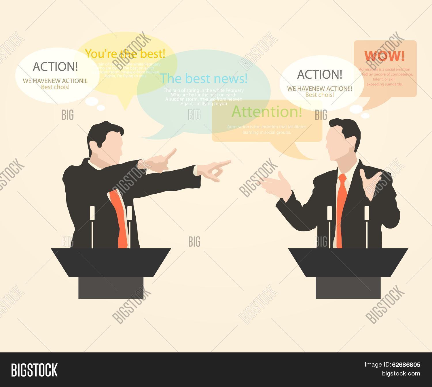 Orator Stands Behind Vector & Photo (Free Trial) | Bigstock