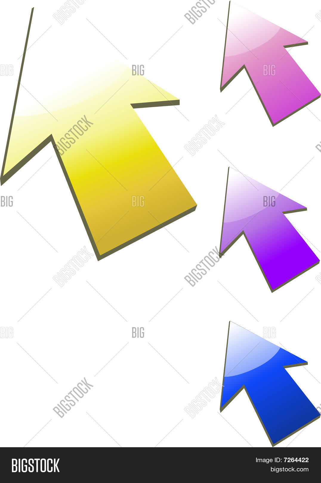 Shiny Cursors Vector & Photo (Free Trial) | Bigstock