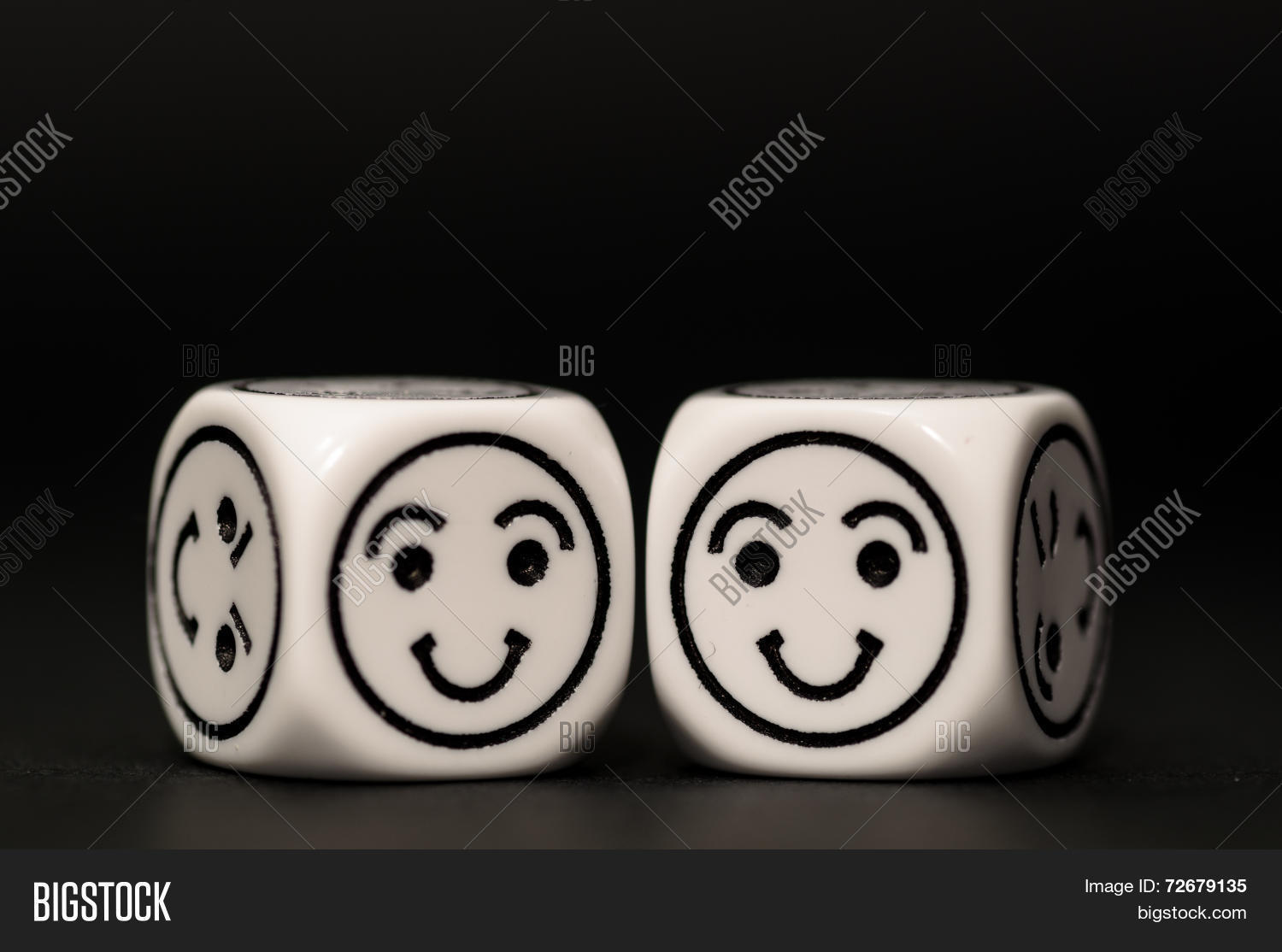 Two Emoticon Dice Image & Photo (Free Trial) | Bigstock