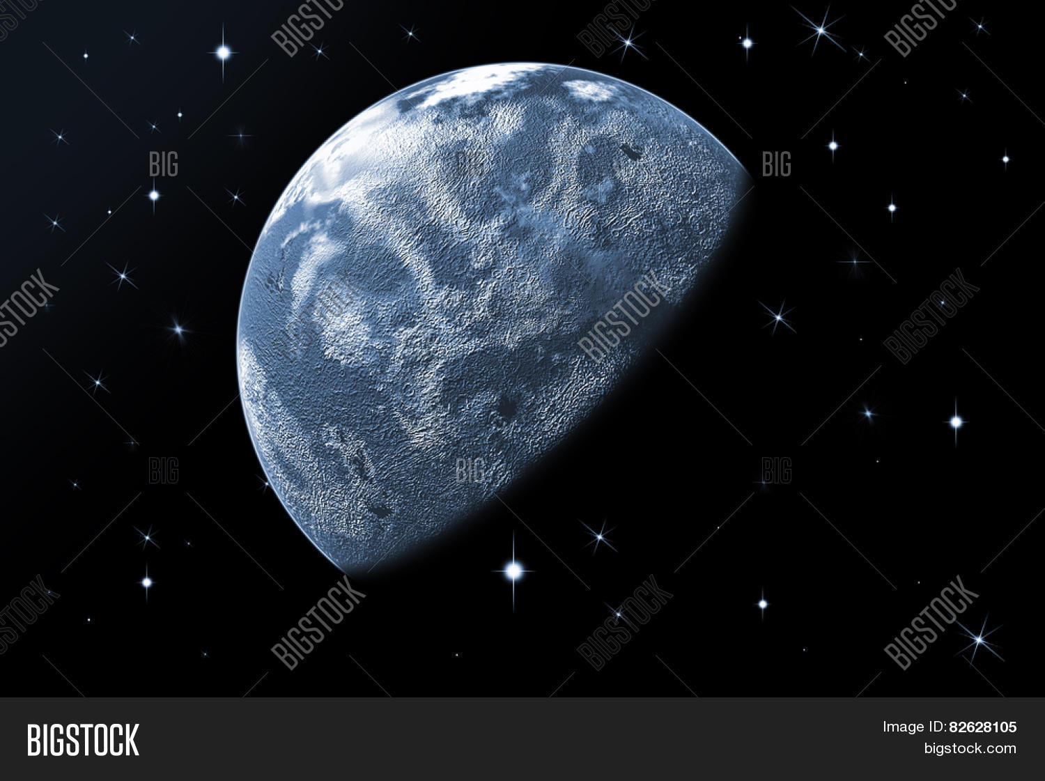 Full Blue Moon Star Image & Photo (Free Trial) | Bigstock