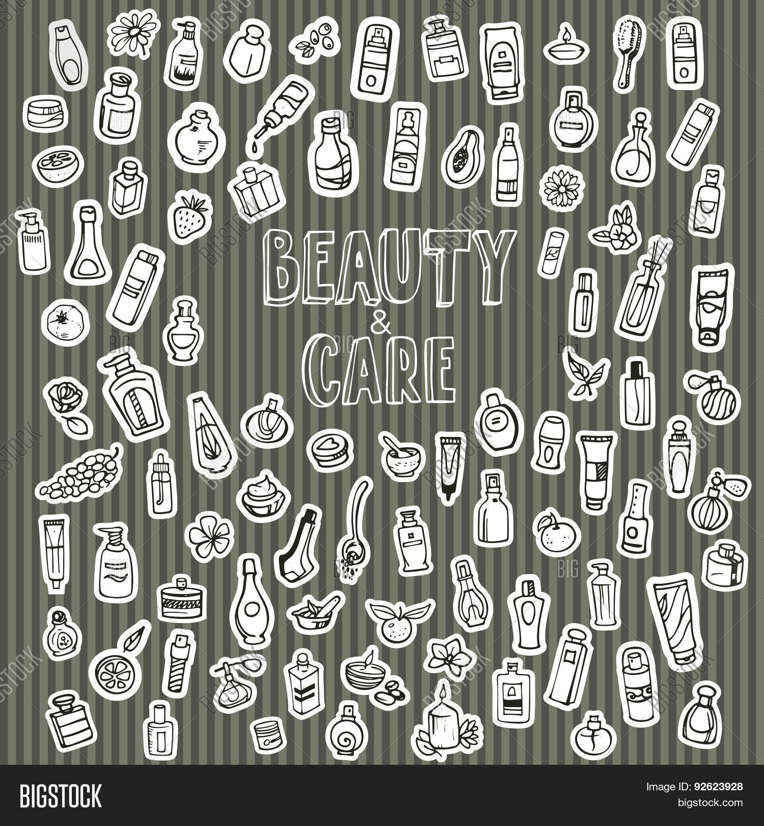 Doodle Cosmetics Self Vector & Photo (Free Trial) | Bigstock