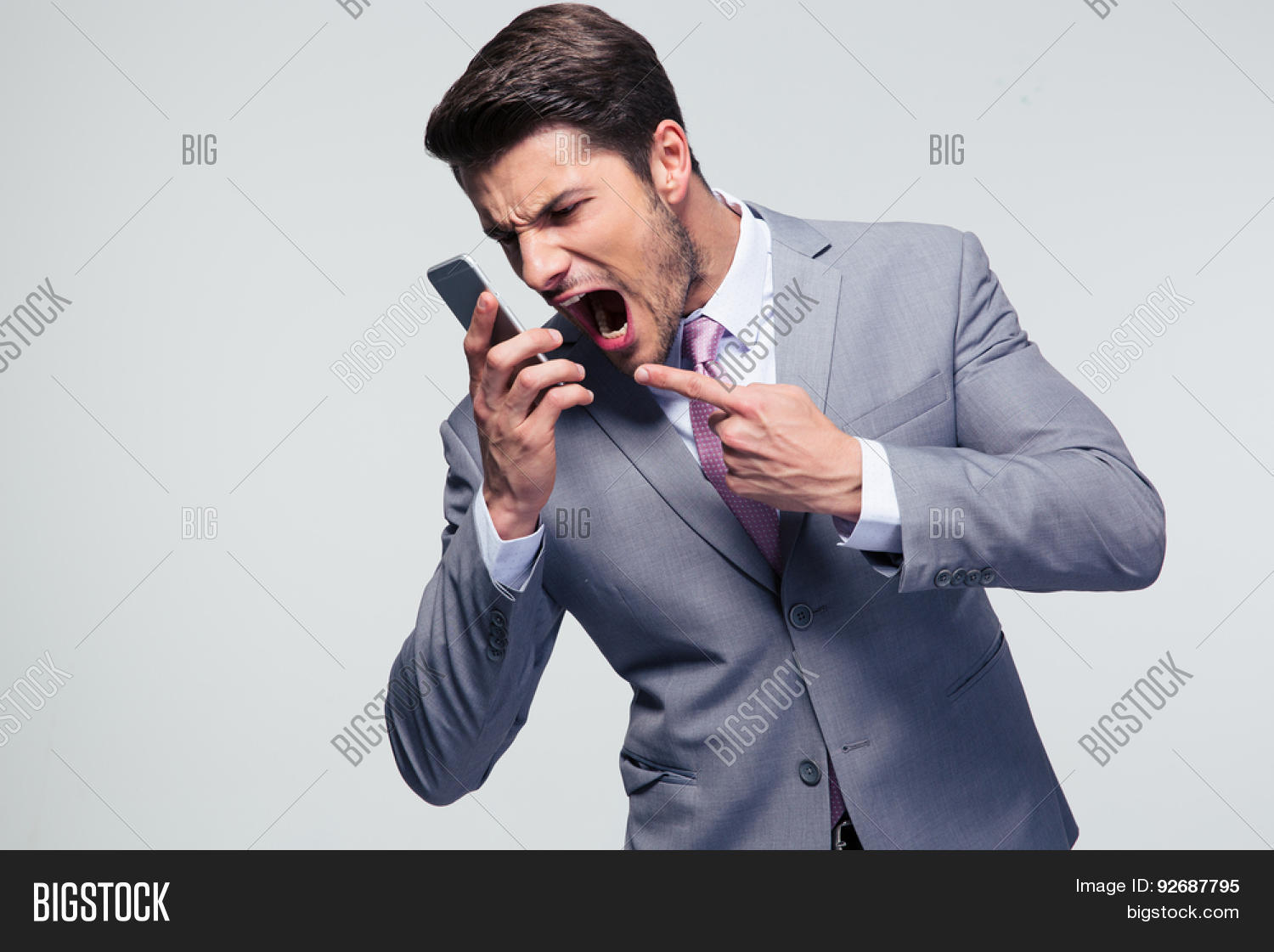 Angry Businessman Image & Photo (Free Trial) | Bigstock
