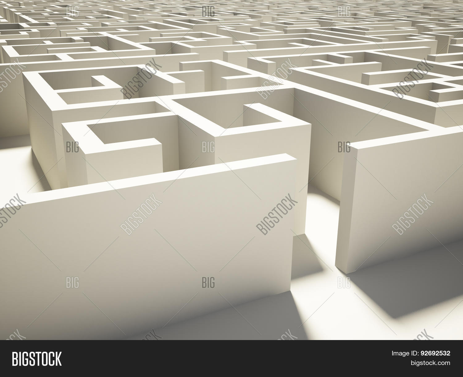 Maze Wall Illustration Image & Photo (Free Trial) | Bigstock