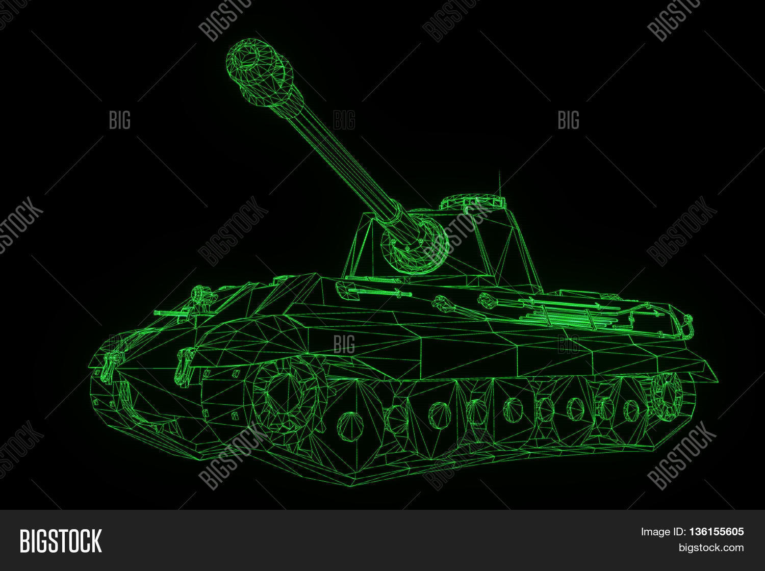 3D Tank Hologram Image & Photo (Free Trial) | Bigstock