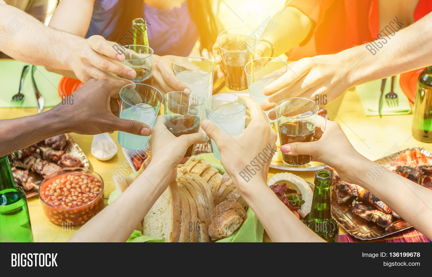Group Friends Toasting Image & Photo (Free Trial) | Bigstock