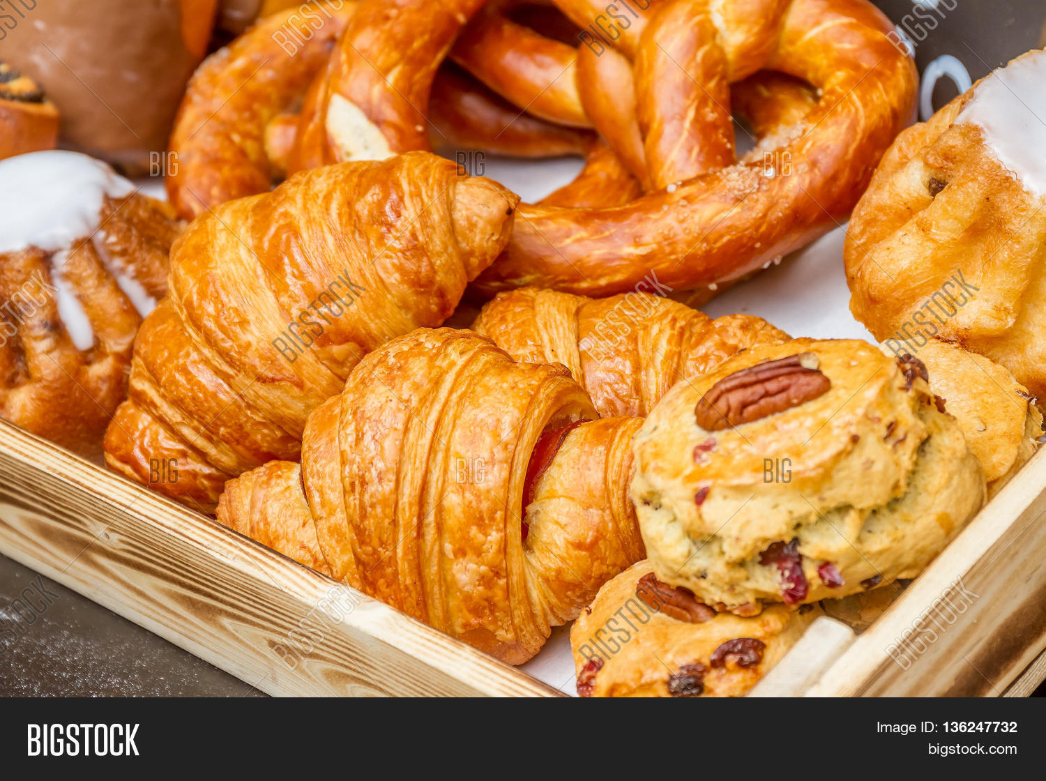 Bakery Bread On Wooden Image & Photo (Free Trial) | Bigstock