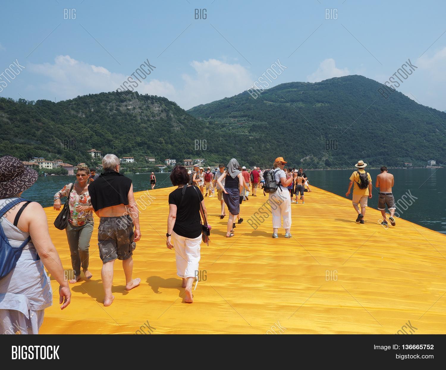 Floating Piers Lake Image & Photo (Free Trial) | Bigstock