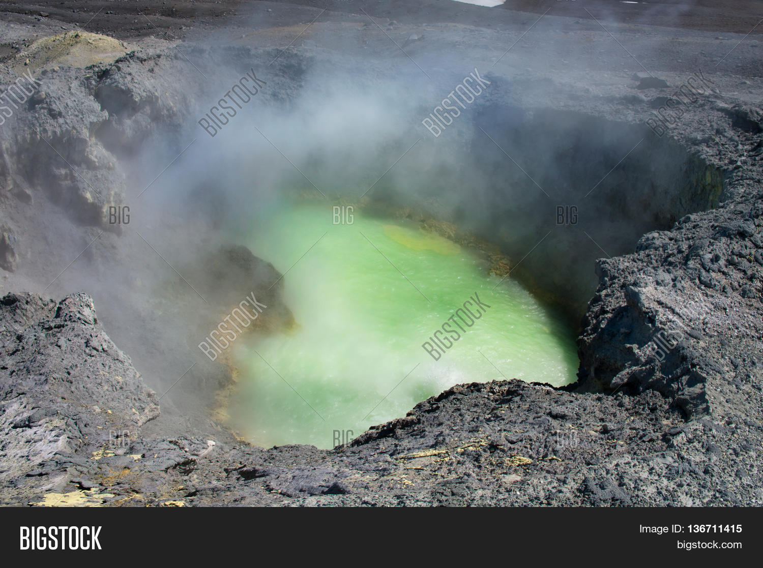 Ebeko Volcano, Image & Photo (Free Trial) | Bigstock