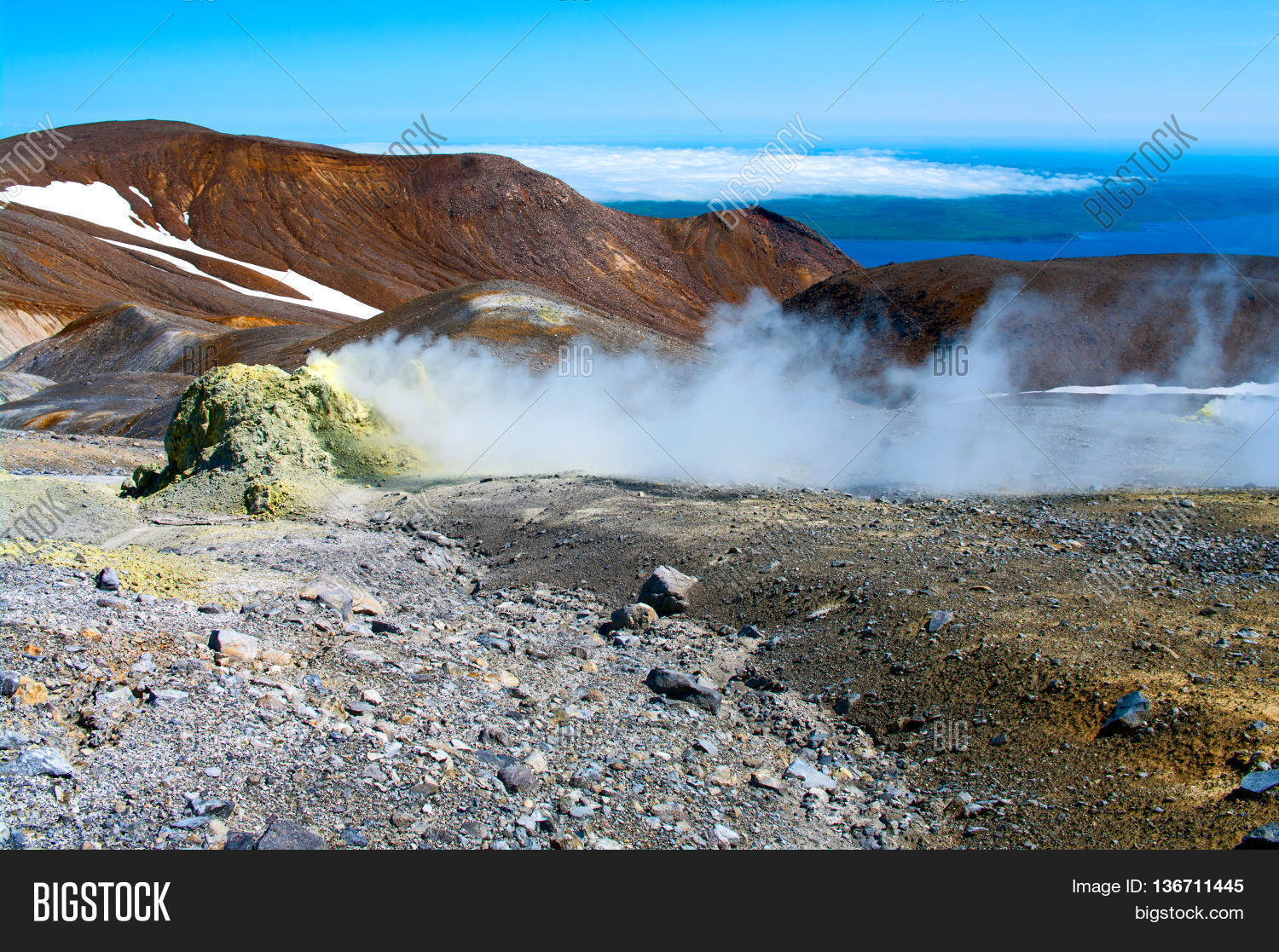 Ebeko Volcano, Image & Photo (Free Trial) | Bigstock