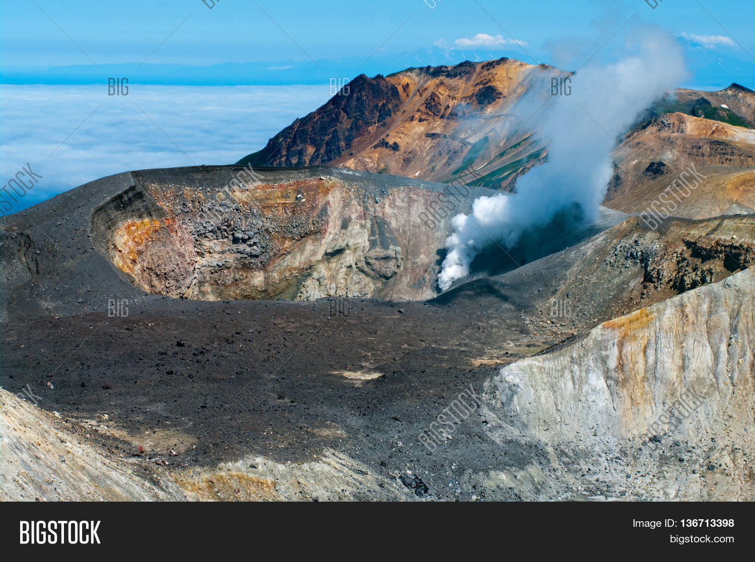 Ebeko Volcano, Image & Photo (Free Trial) | Bigstock