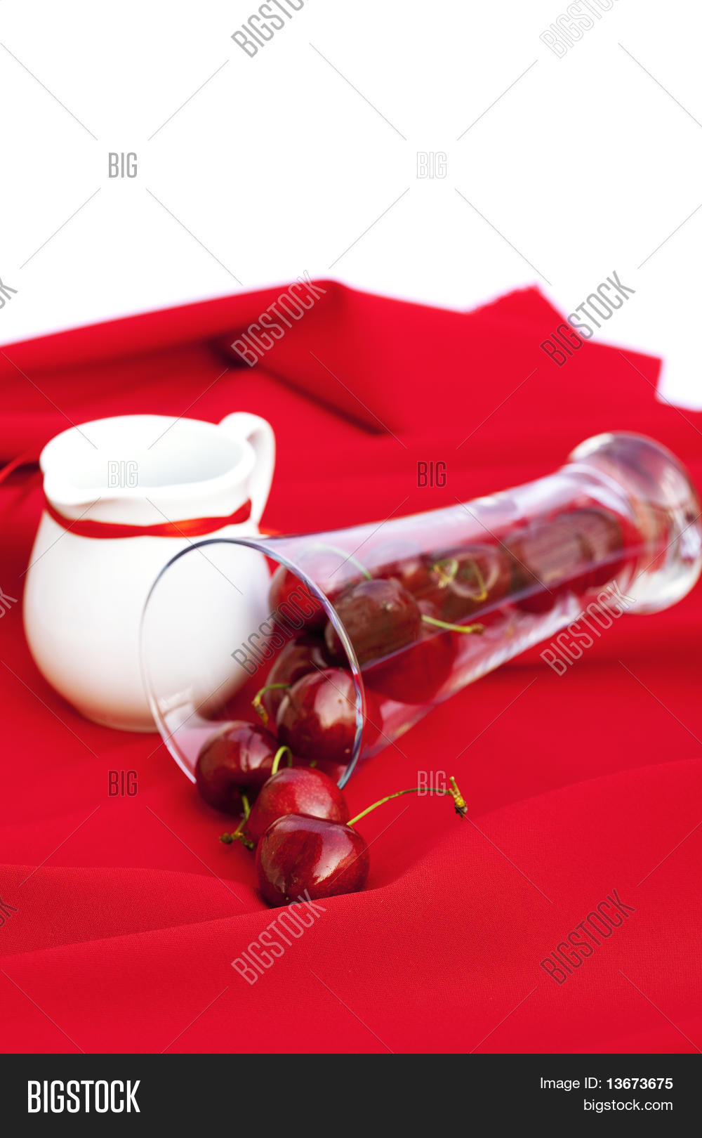 Milk Jug Ribbon Glass Image & Photo (Free Trial) | Bigstock