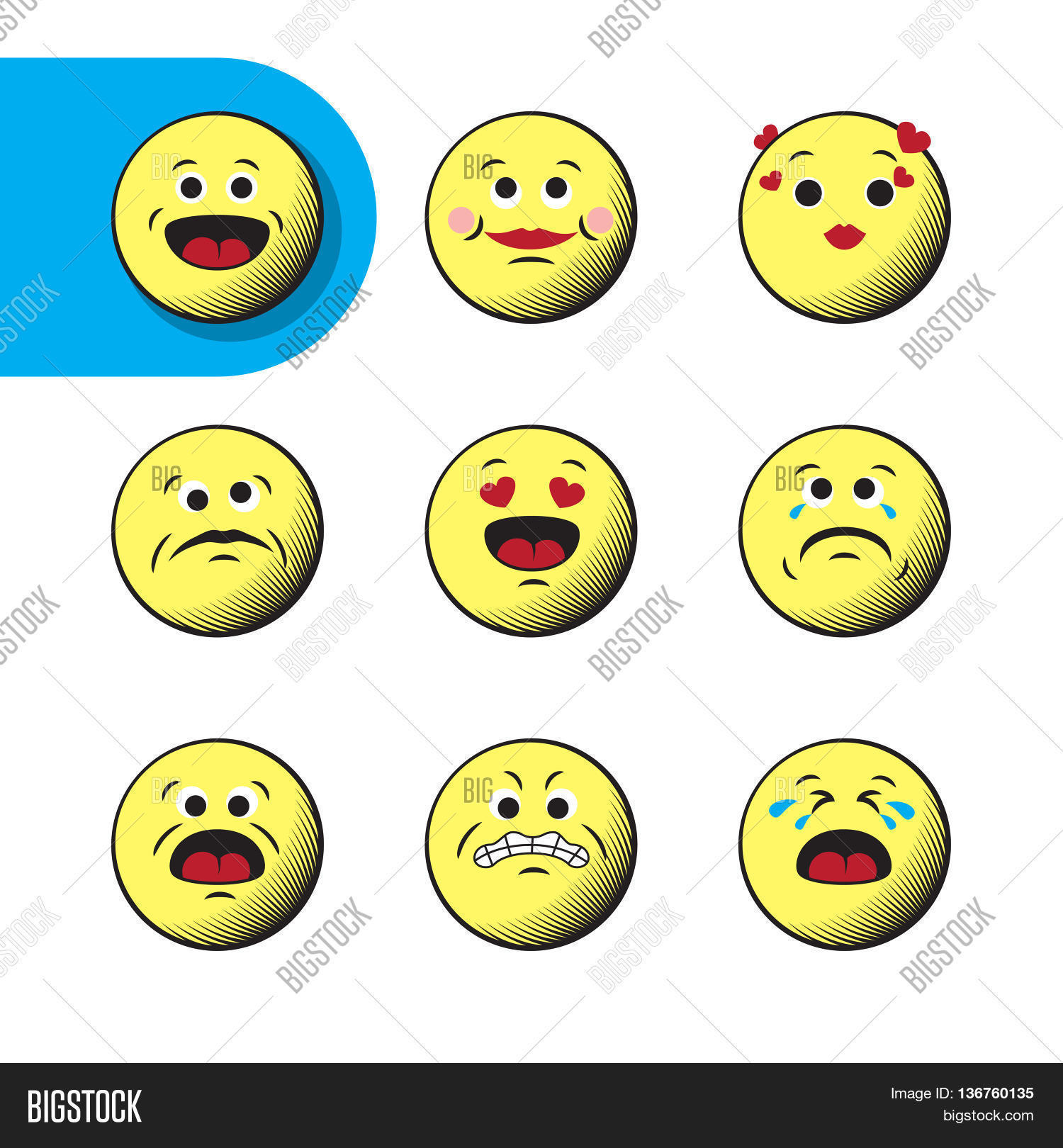 Icon Set Retro Vintage Image & Photo (Free Trial) | Bigstock