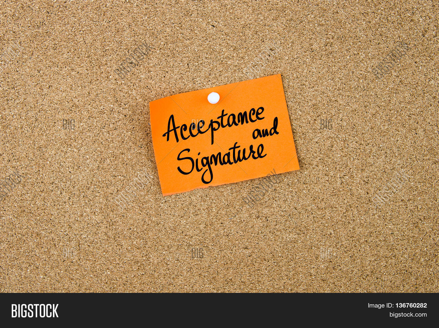Acceptance Signature Image & Photo (Free Trial) | Bigstock