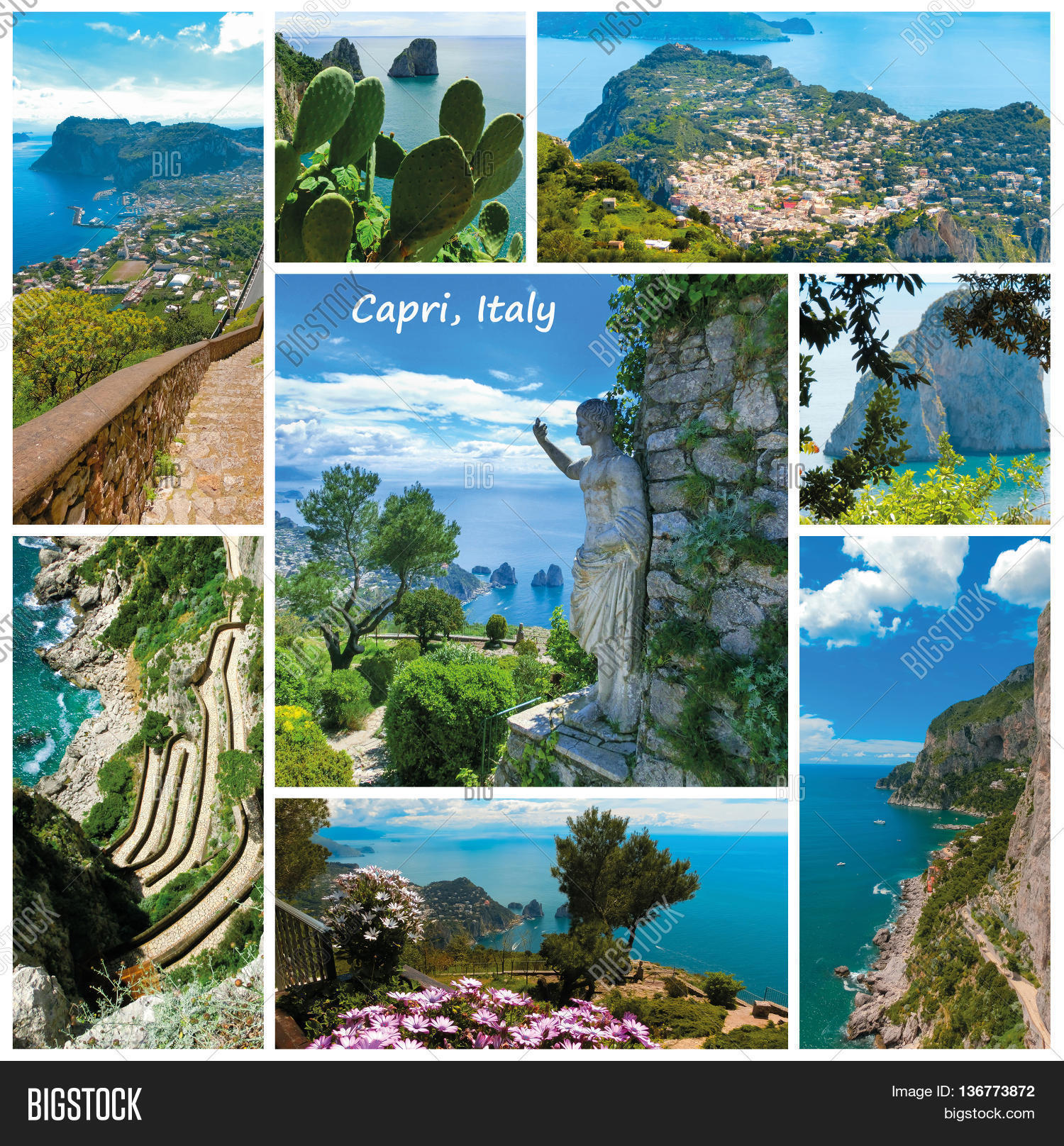 Collage Views Capri, Image & Photo (Free Trial) | Bigstock