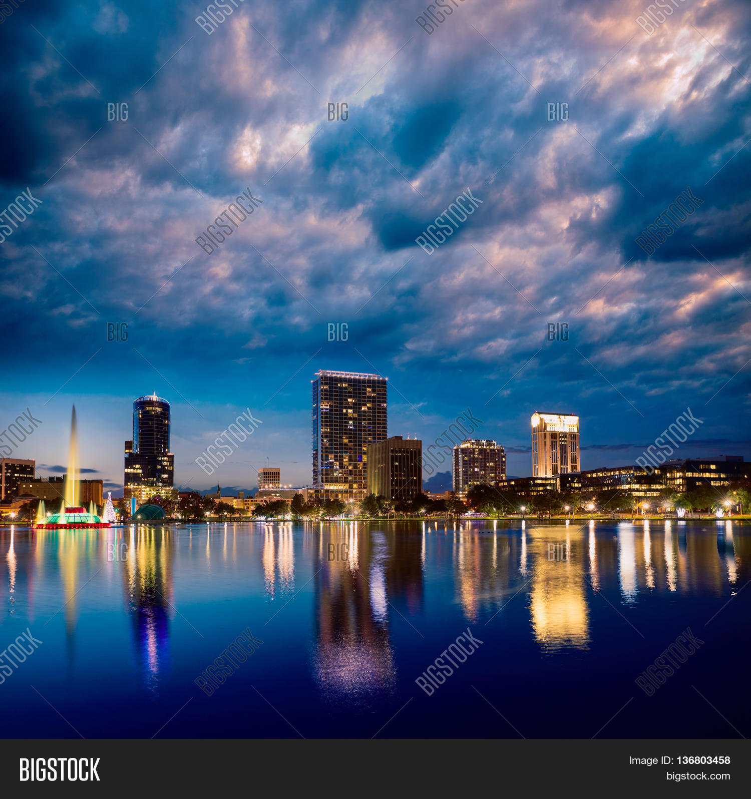 Orlando Skyline Sunset Image & Photo (Free Trial) | Bigstock