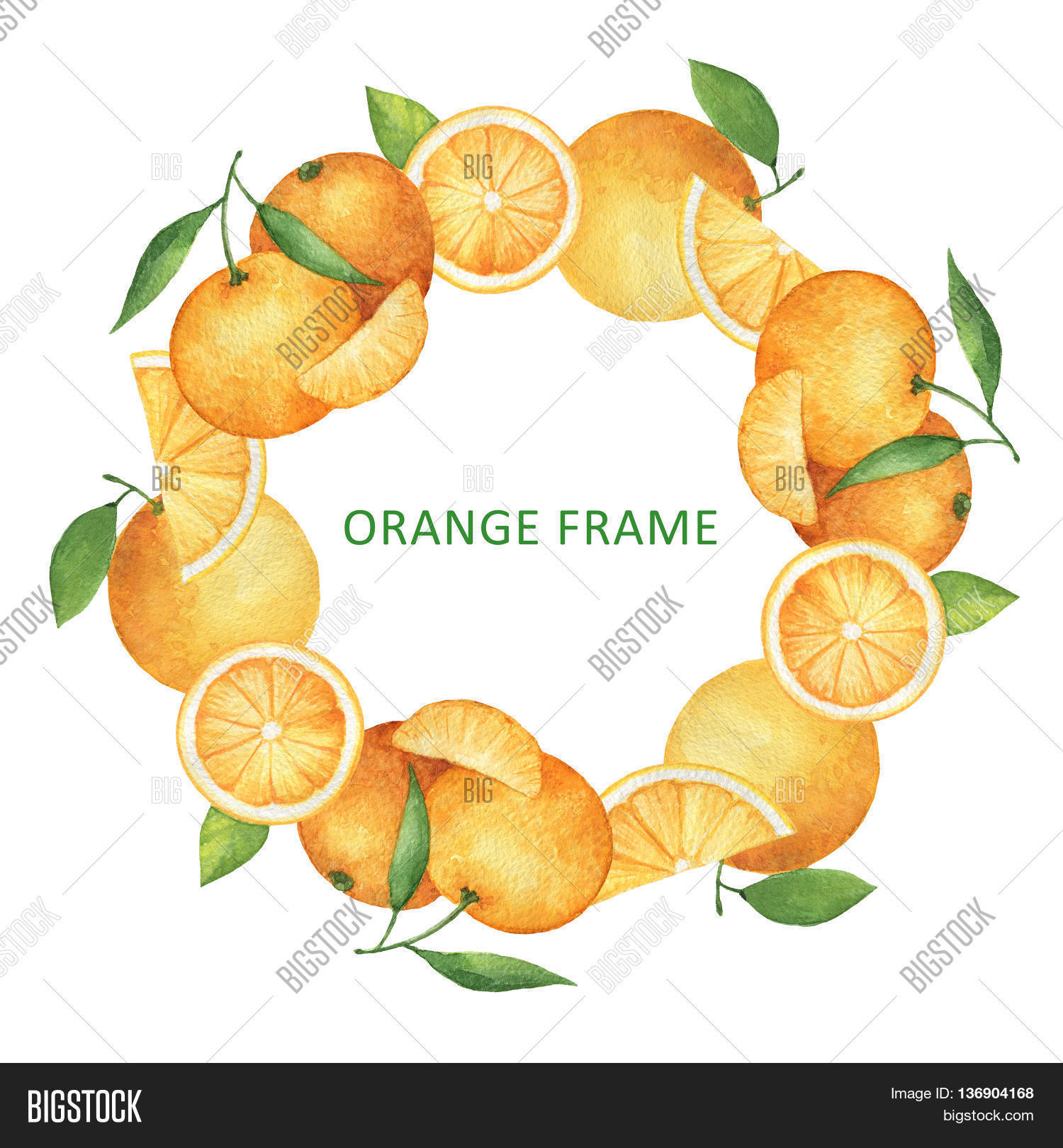 Watercolor Round Frame Image & Photo (Free Trial) | Bigstock